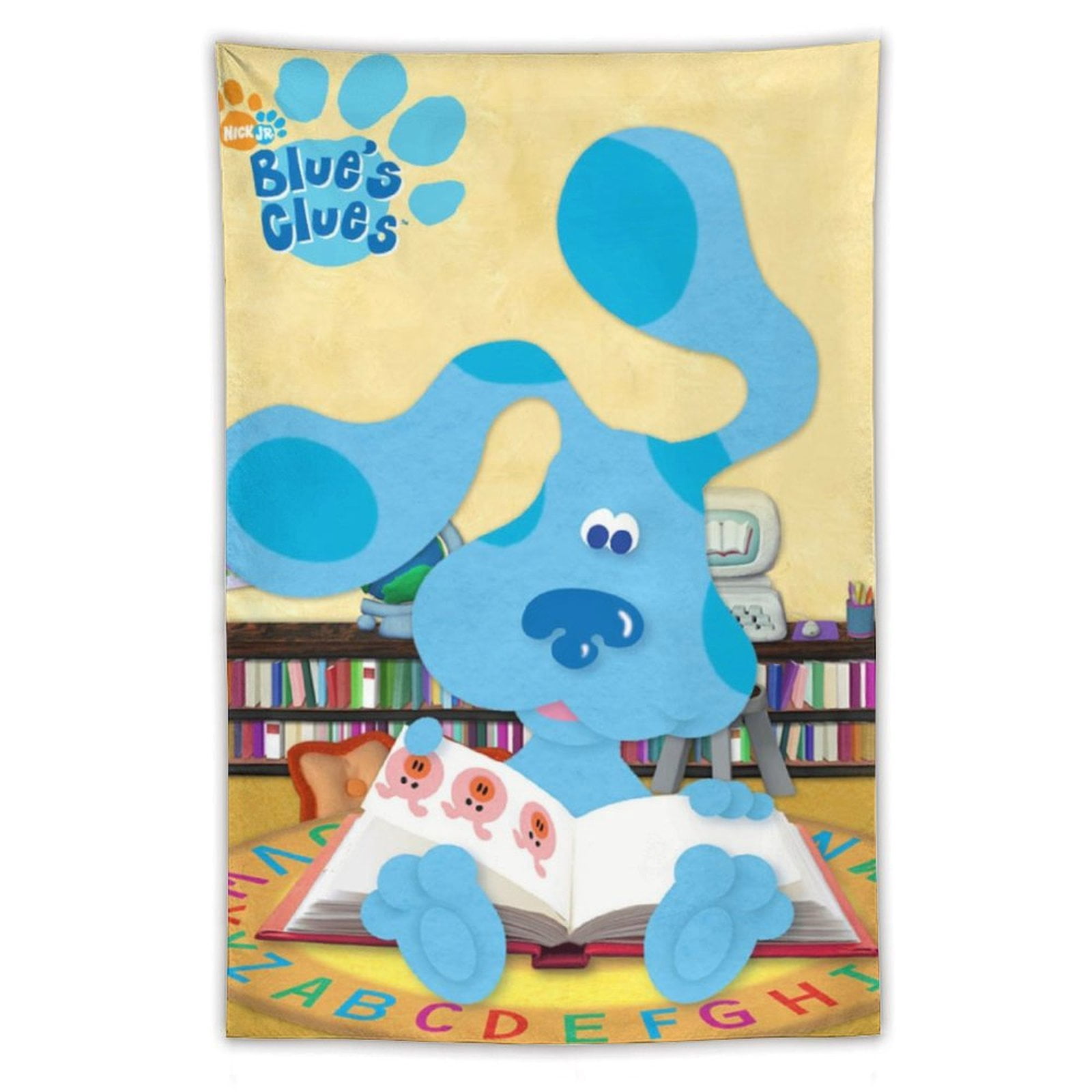 Blue'S Clues Tapestry Wall Hanging Wall Art Decor Wall Tapestry For ...