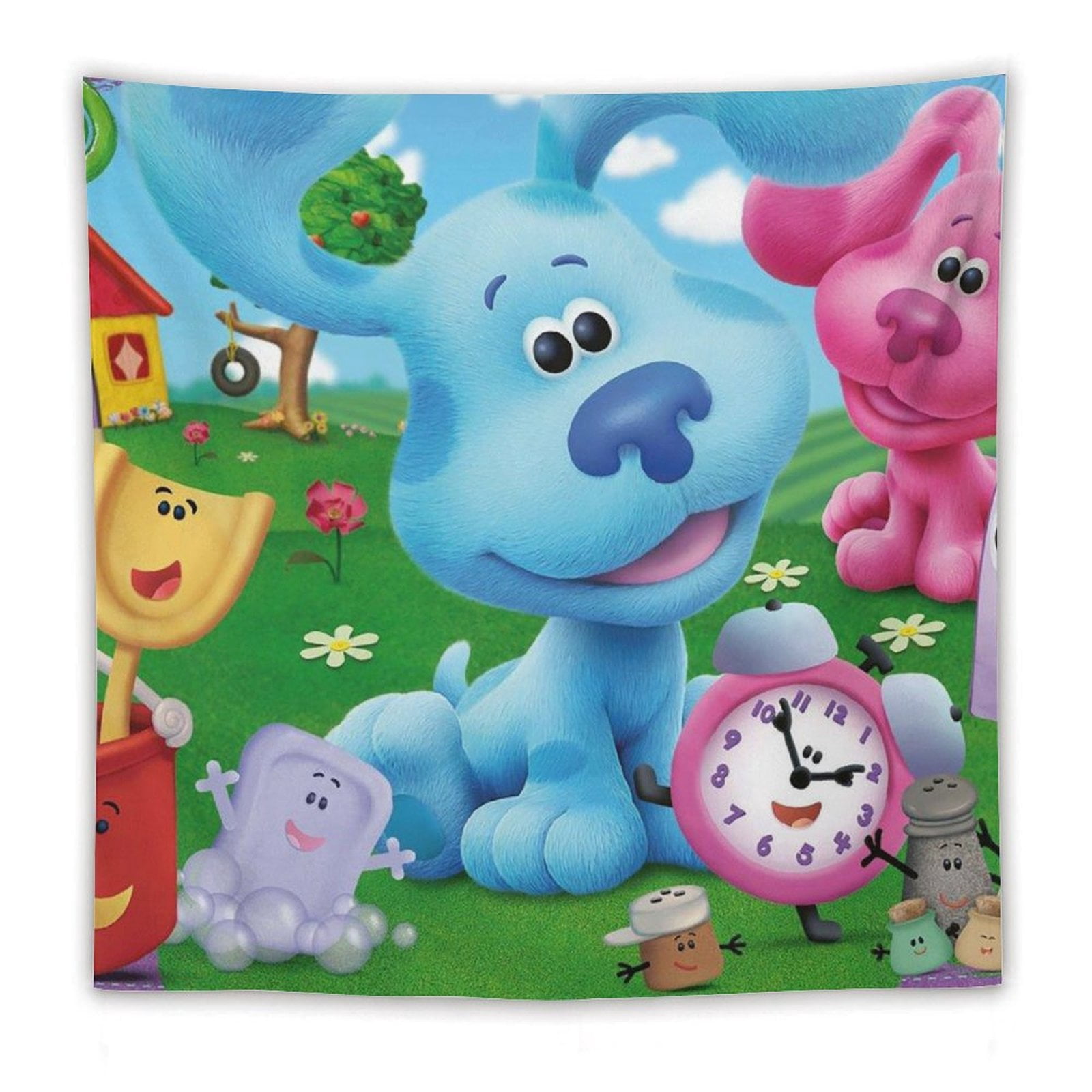 Blue'S Clues Tapestry Wall Hanging Wall Art Decor Wall Tapestry For ...