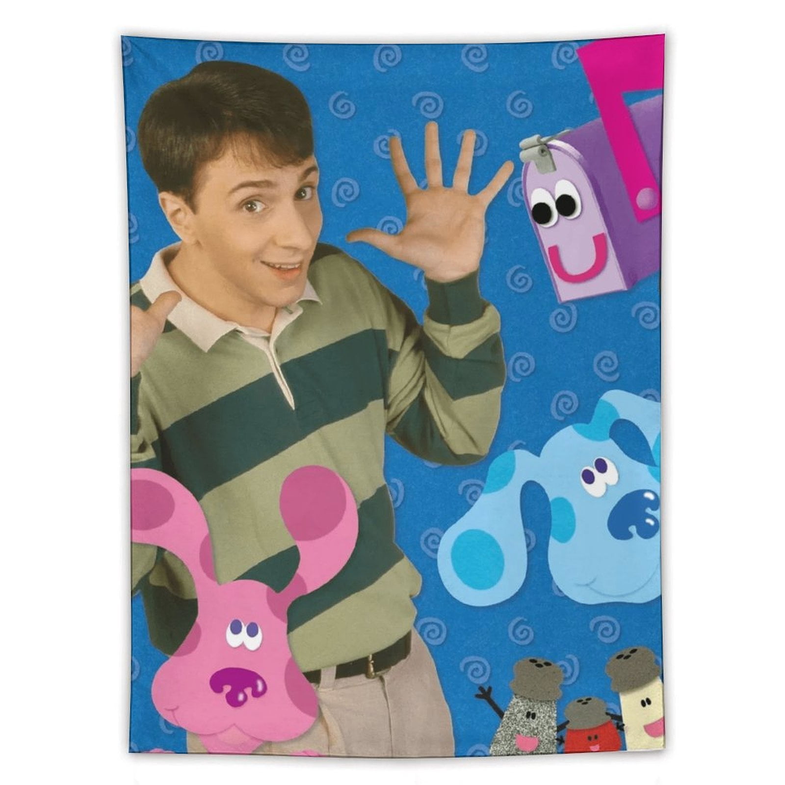 Blue'S Clues Tapestry Wall Hanging Wall Art Decor Wall Tapestry For ...