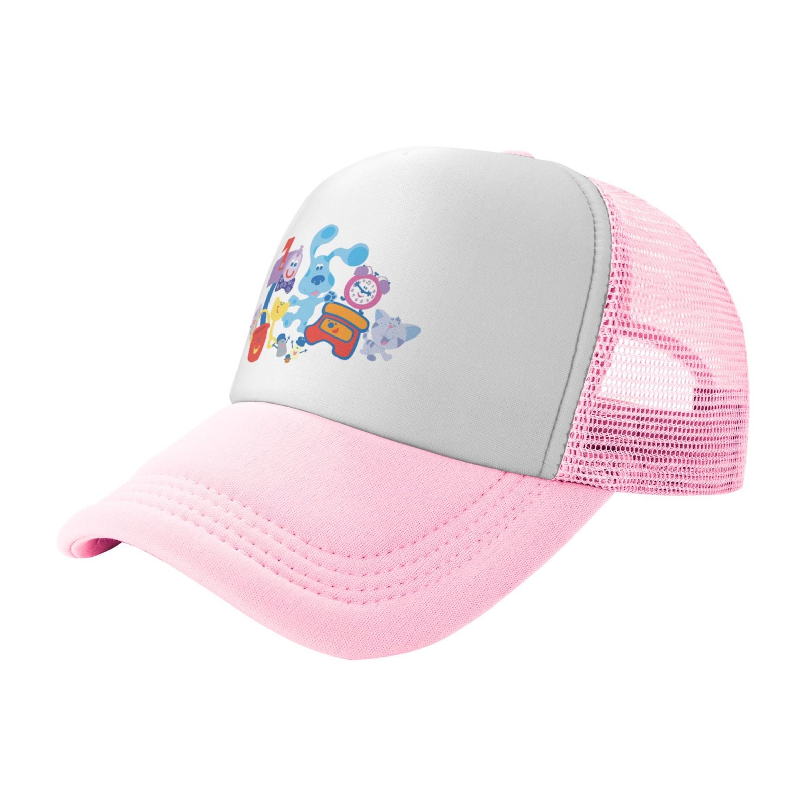 Blue'S Clues Trucker Hat Mesh Back for Men Women Adjustable Baseball ...