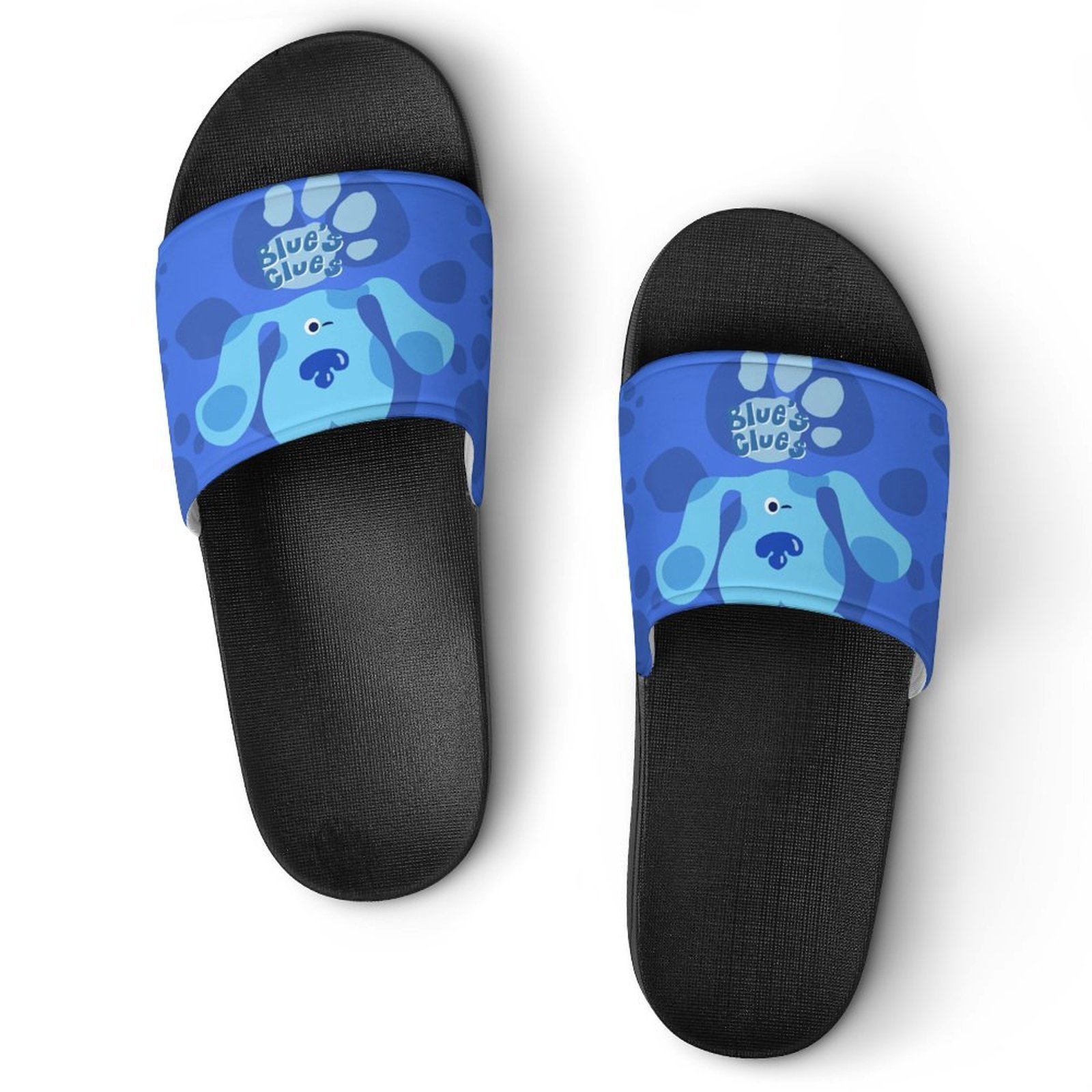 Blue'S Clues Womens Mens House Slippers Non-Slip Pool Sliders Shower ...