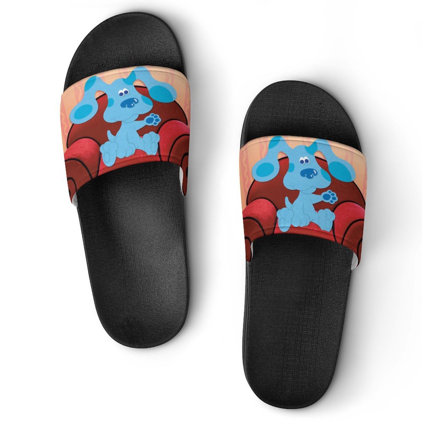 Blue'S Clues Womens Mens House Slippers Non-Slip Pool Sliders Shower ...