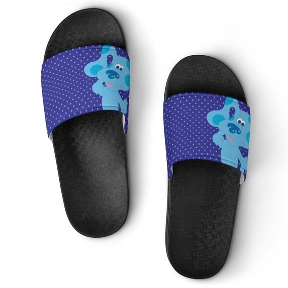 Blue'S Clues Womens Mens House Slippers Non-Slip Pool Sliders Shower ...