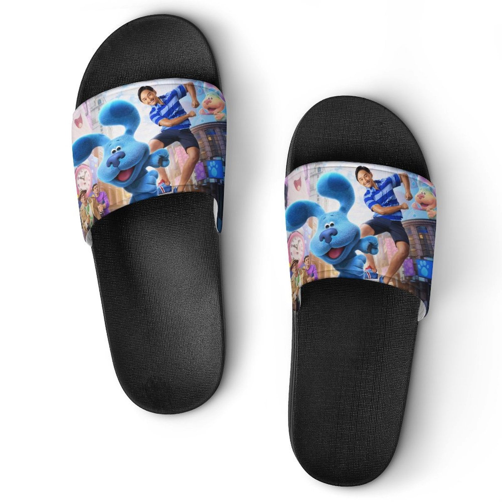 Blue'S Clues Womens Mens House Slippers Non-Slip Pool Sliders Shower ...
