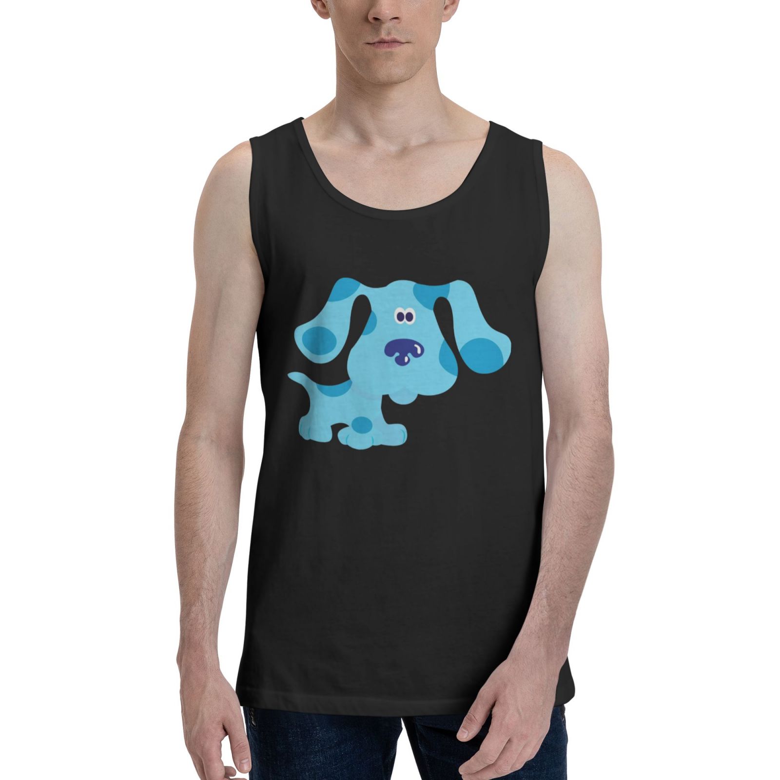Blue'S Clues Workout Tank Tops Gym Muscle Tee Bodybuilding Fitness ...