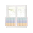 Blue Sage Green Color Block Short Blackout Curtains 24 Inch Long,Pink ...