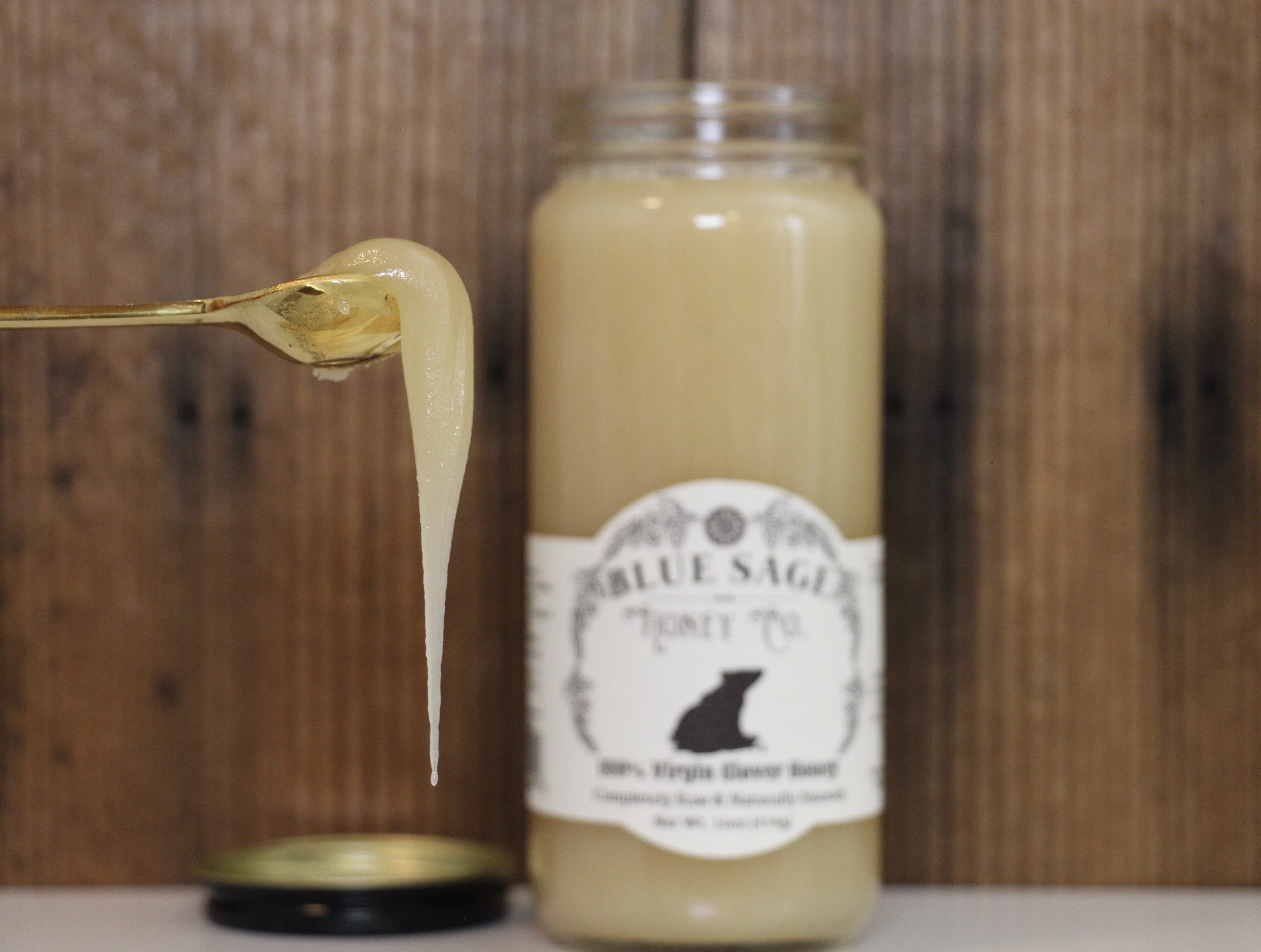 Blue Sage Honey Co. 100% Pure Real Raw Unfiltered Clover Honey, Creamy ...