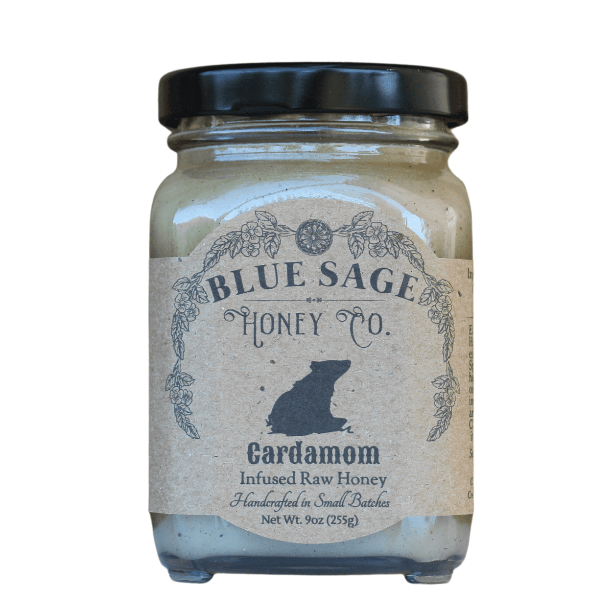Blue Sage Honey Co. Cardamom Infused Raw Honey - Creamed Honey - 9oz ...
