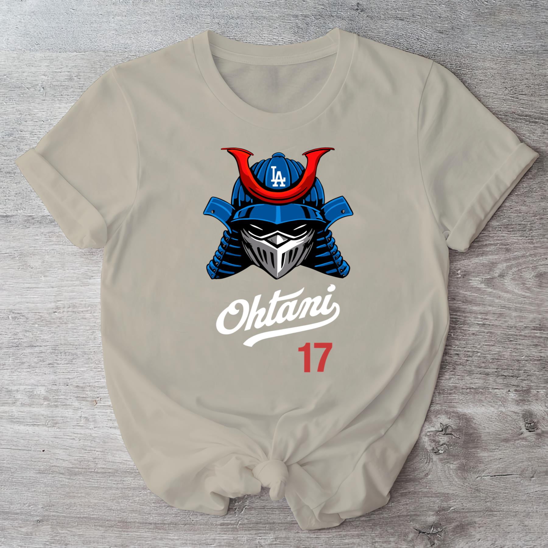 Blue Samurai Baseball Theme Shirt, Retro Athlete Inspired Graphic Shirt ...