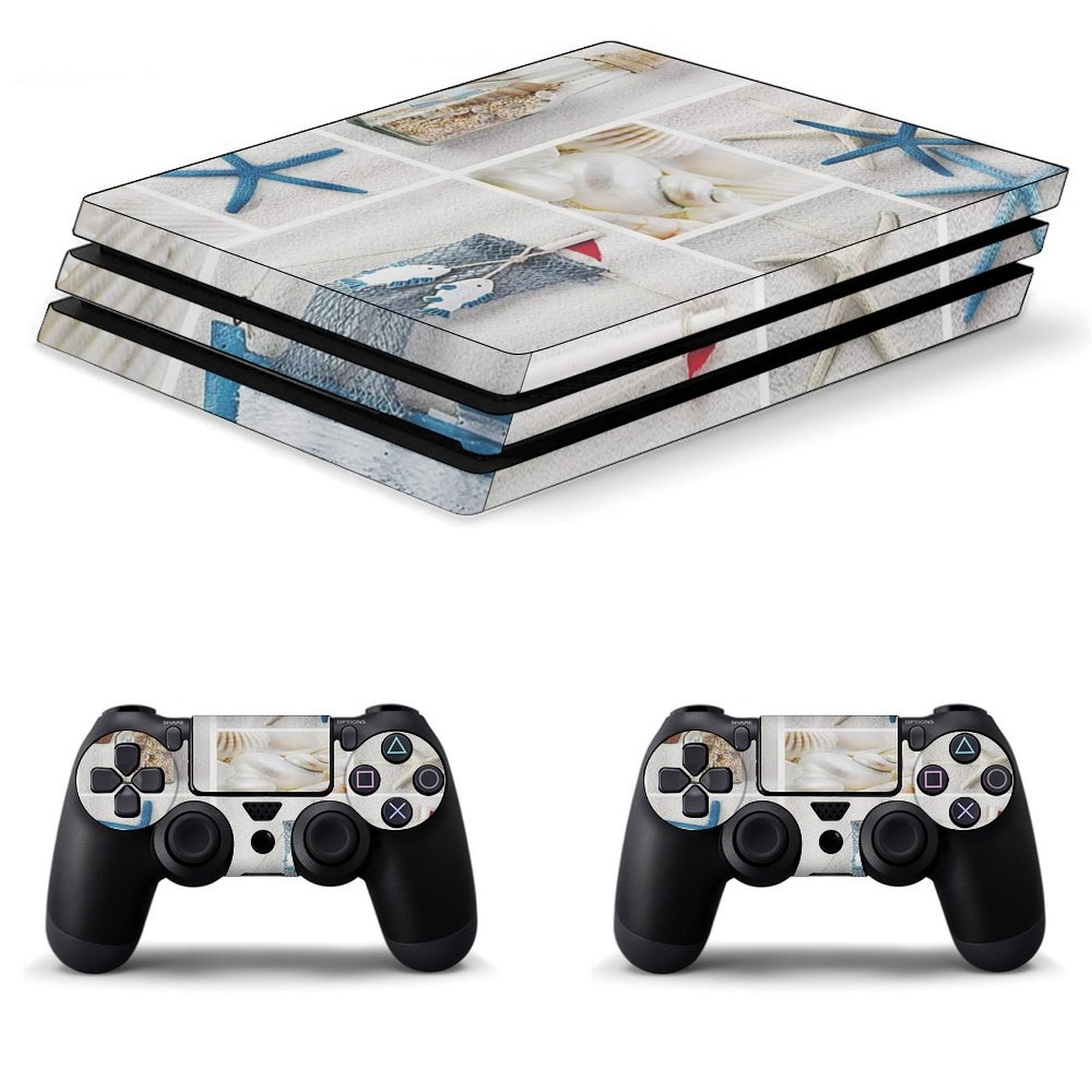 Blue Sand Beach Sea Shells PS4/PS4 Pro/PS4 Slim Skin Sticker For ...