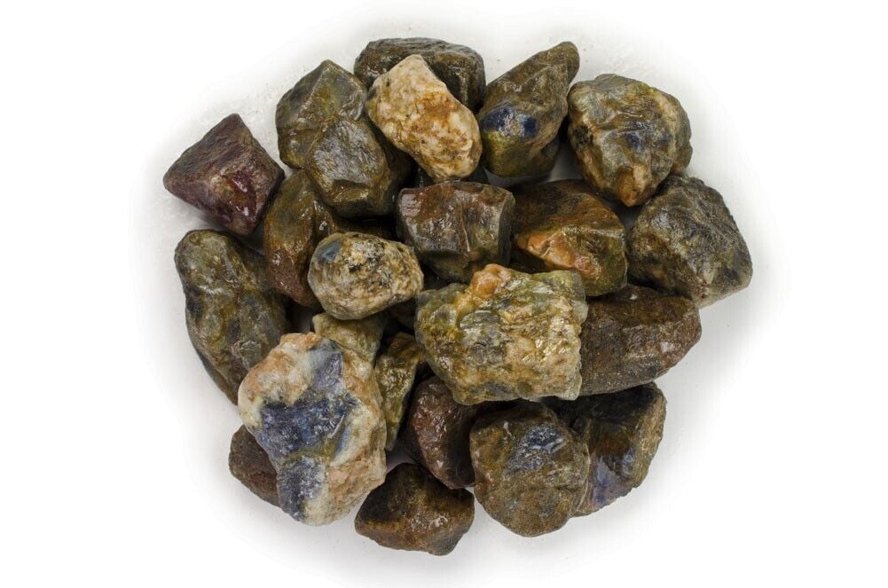 Blue Sapphire - Rough Rocks for Tumbling - Dispelling Fear and Anxiety ...