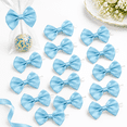 Blue Satin Ribbon Twist Tie Bows 303.5