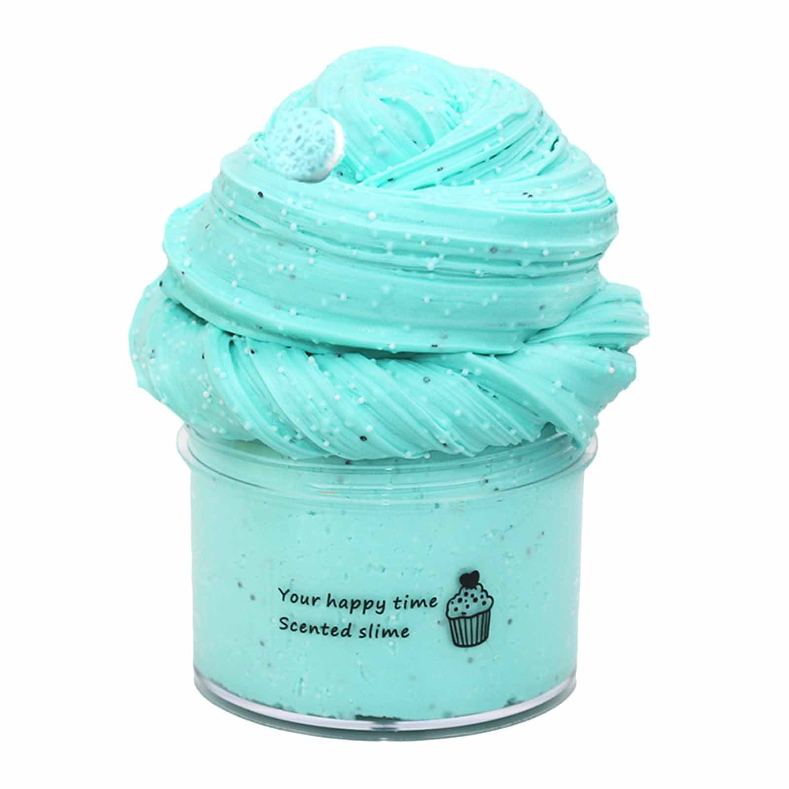 Blue Scented Slime Fluffy Stress Relief Toy for Kids & Adults - 70ml ...