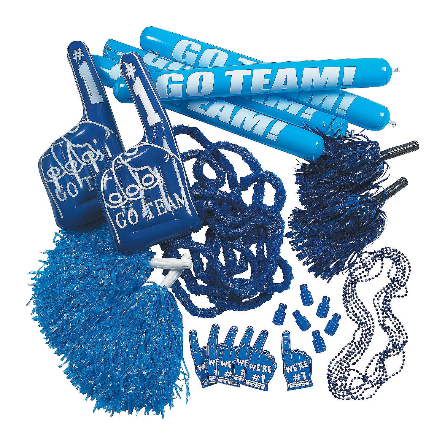 Blue School Spirit Assortments - 50 Pieces - Walmart.com