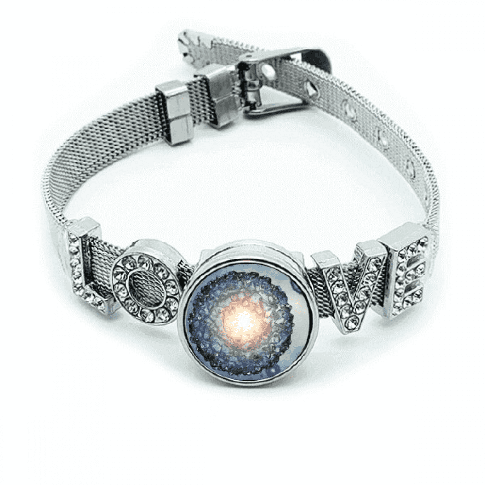 Blue Science Cells Microcosc Pattern Bracelet Wristband Crystal Love ...