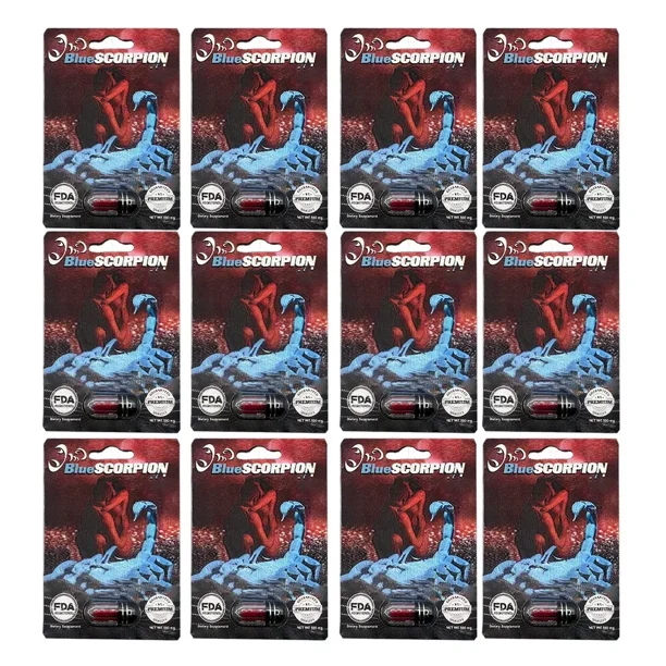 Blue Scorpion Male Herbal Supplement (Pack of 12) - Walmart Business ...