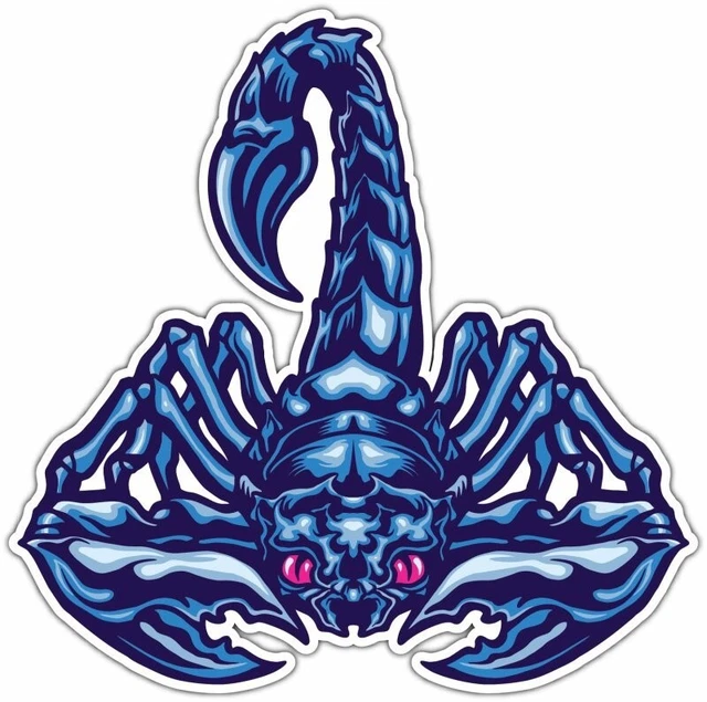 Blue Scorpion Venomous Venom Africa Car Stickerphone Decal Water Bottle ...