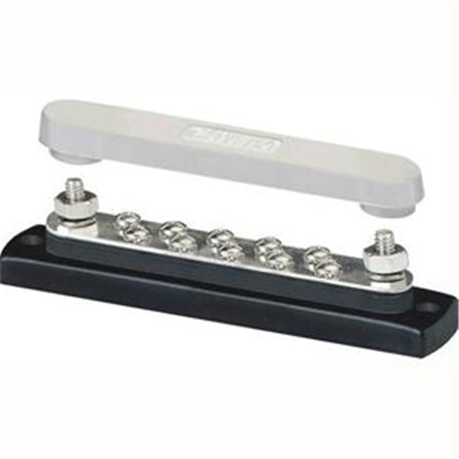 Blue Sea 150 Ampere Common BusBar 10 x #8-32 Screw Terminal with Cover ...