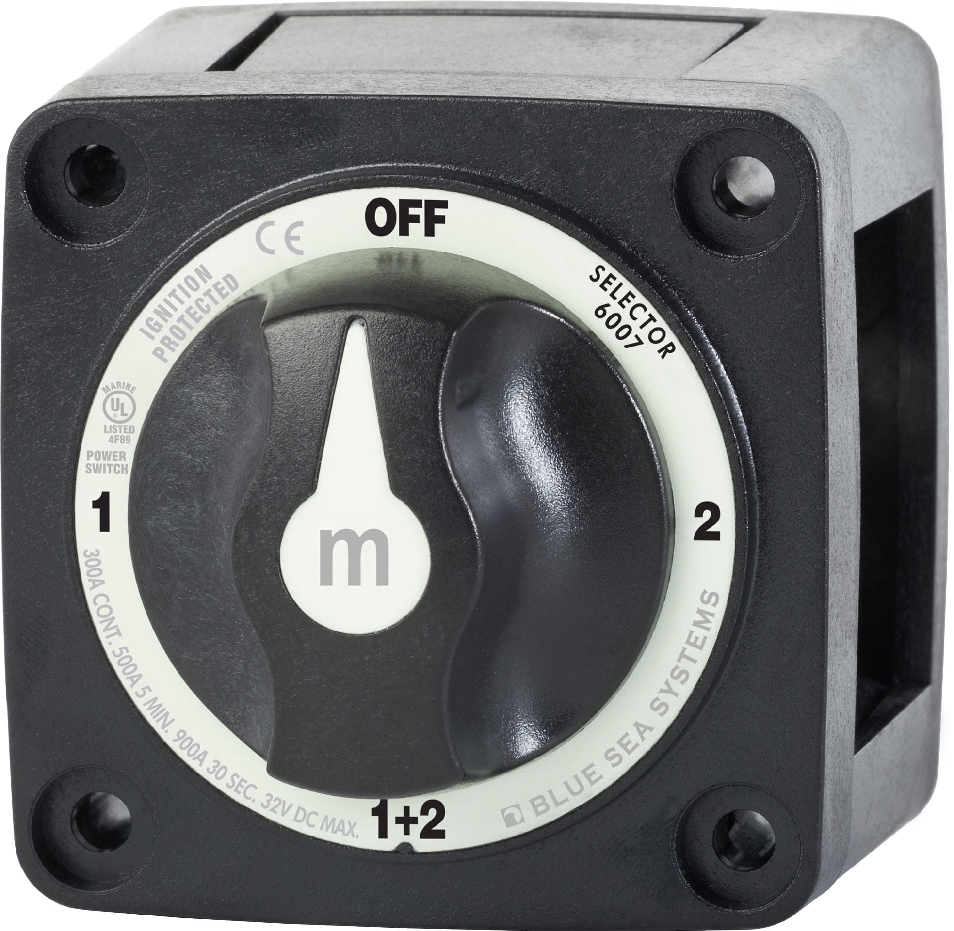 Blue Sea - 6007200B-BSS SWITCH M SERIES SELECTOR BLACK (FLM- 5) (1EA ...