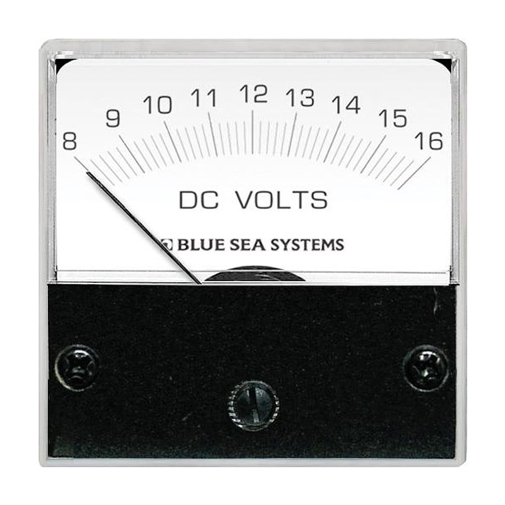 Blue Sea 8028 DC Analog Micro Voltmeter - 2" Face, 8-16 Volts DC [8028 ...