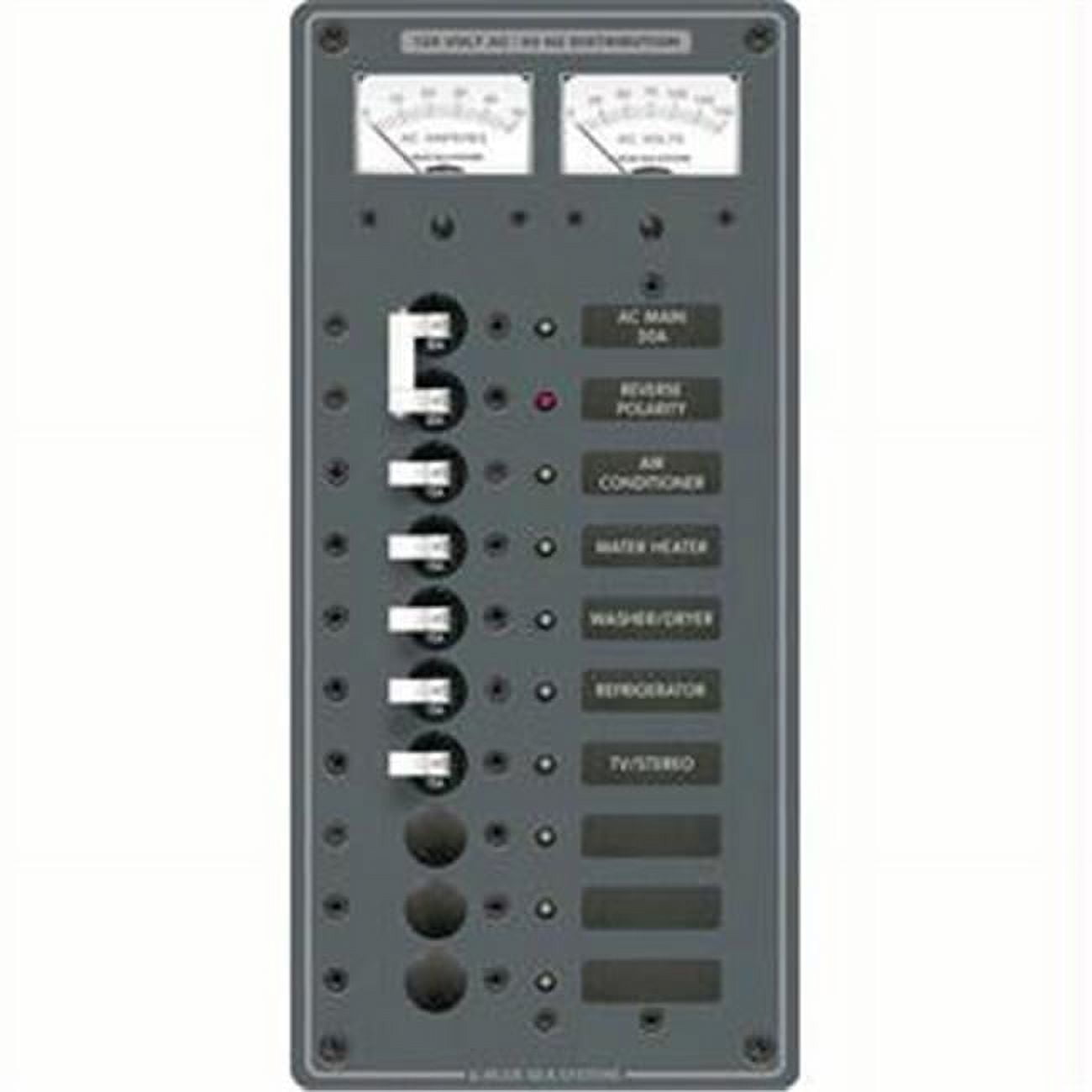 Blue Sea AC Main +8 Positions Toggle Circuit Breaker Panel (White ...