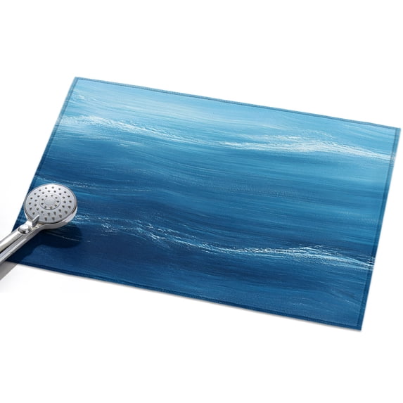 Blue Sea Area Rugs 2x3ft Abstract Gradient Ocean Wave Natural Scenery ...