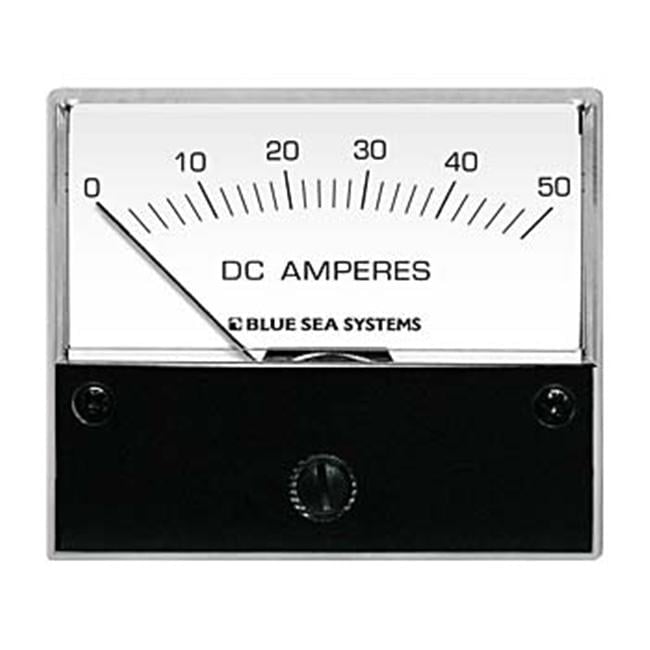 Blue Sea DC Analog Ammeter - Blue - 2-3/4 Face 0-50 Amperes DC ...
