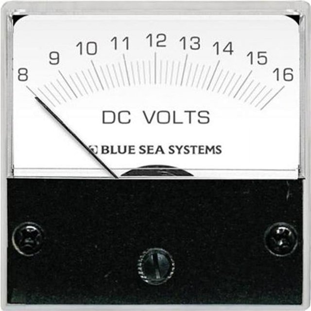 Blue Sea DC Analog Micro Voltmeter - Blue - Walmart.com