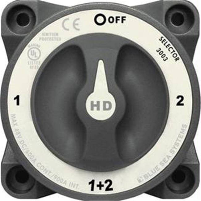 Blue Sea HD-Series Battery Switch Selector with Alternator Field ...