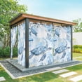 Blue Sea Outdoor Curtains, Turtles Jellyfish Corals Marine Life Summer ...
