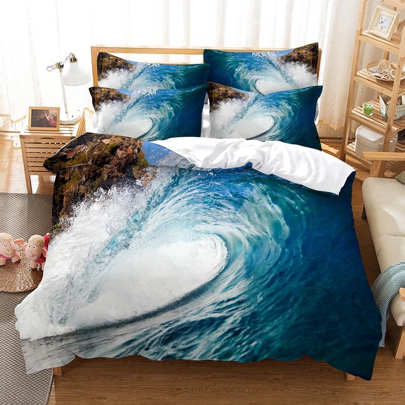Blue Sea Scenery Duvet Cover Set Ocean Fashion Bedding Set Bed Linen ...