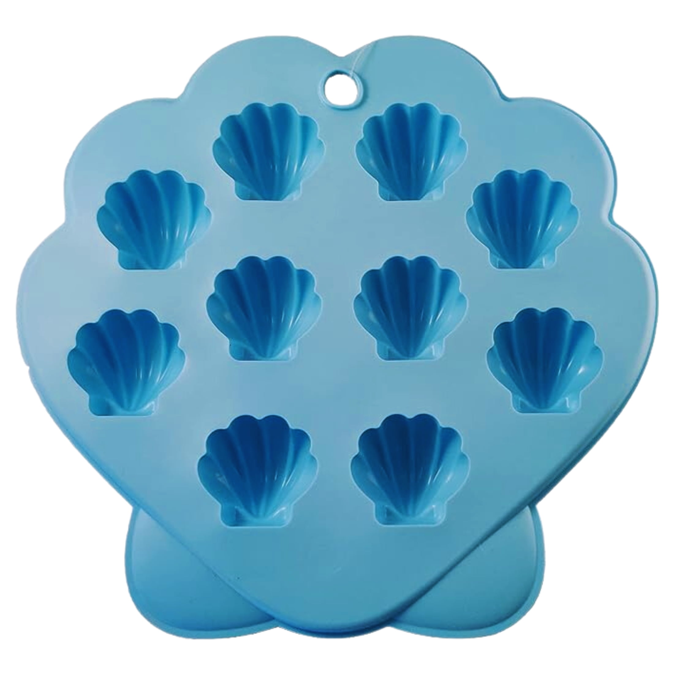Blue Sea Shell Shaped Mold for Jello Chocolate Candy Ice Cube Tray ...
