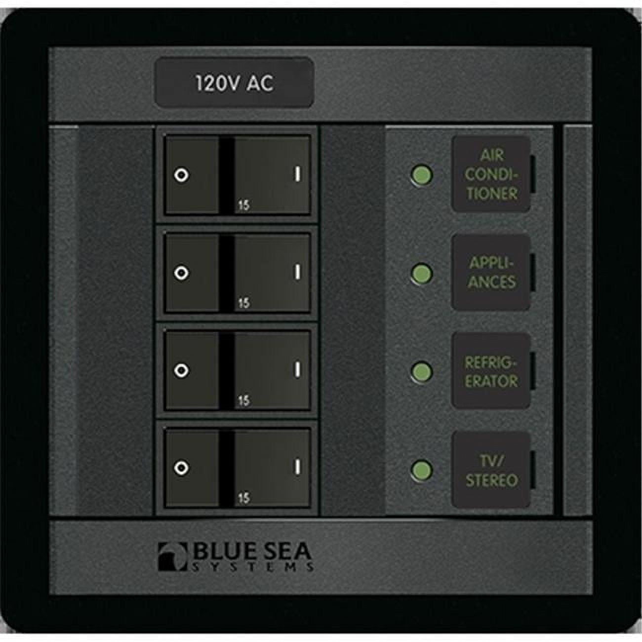 Blue Sea Systems 360 Panel 120V AC Panel with 4 Positions - Walmart.com