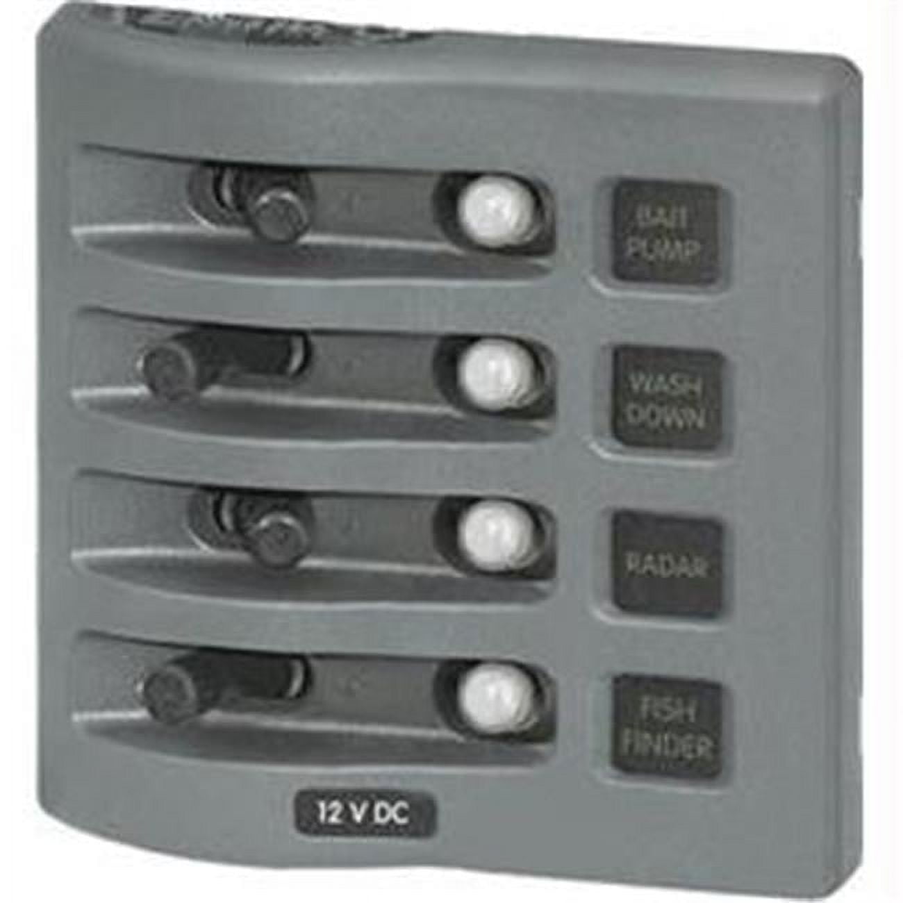 Blue Sea Systems 4373 WeatherDeck Water Resistant Circuit Breaker Panel ...
