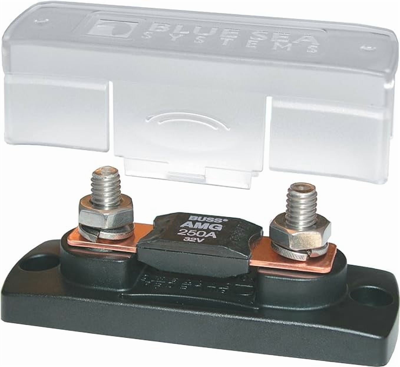 Blue Sea Systems 5001 MEGA/AMG Fuse Block with Cover, 100-300 Amp, 32V ...