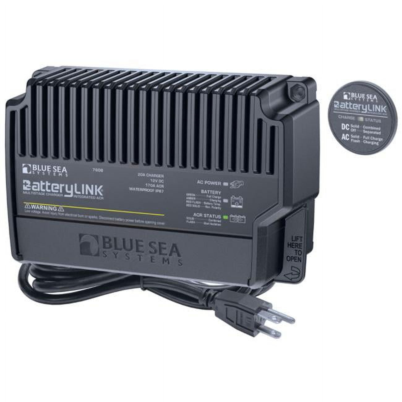 Blue Sea Systems 7608 Batterylink Charger, 20A - Walmart.com