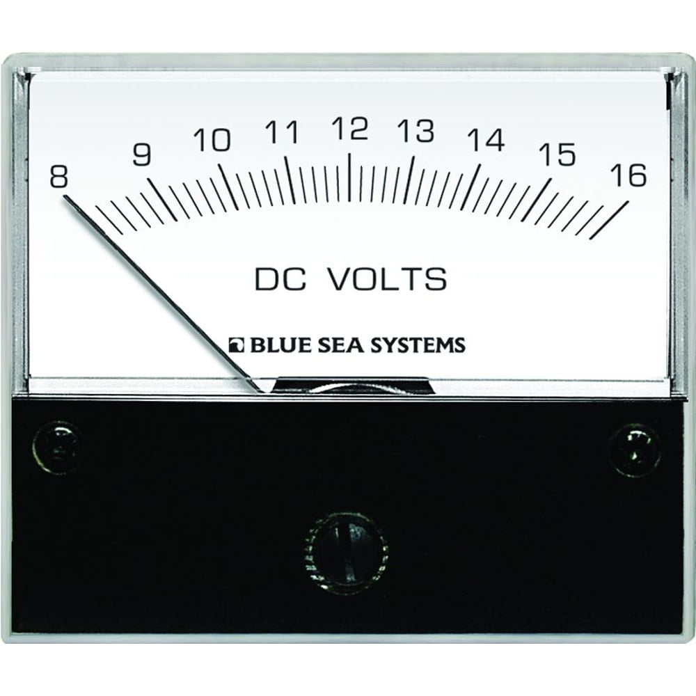 Blue Sea Systems Boat/RV 8003 DC Analog Voltmeter Volt Meter 8-16V ...