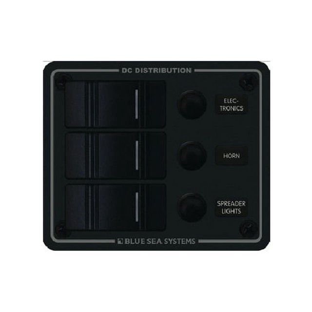 Blue Sea Systems Contura Water-Resistant 12V DC 3-Position Circuit ...