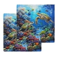 Blue Sea Turtle Ocean Kitchen Dish Towels for Drying Dishes Set of 2 ...