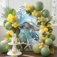 Blue Sea Turtle Starfish Coral Arch Backdrop Cover Stretchy Spandex ...