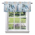 Blue Sea Turtle Valance Curtain 1 Panel, Nautical Coastal Starfish ...