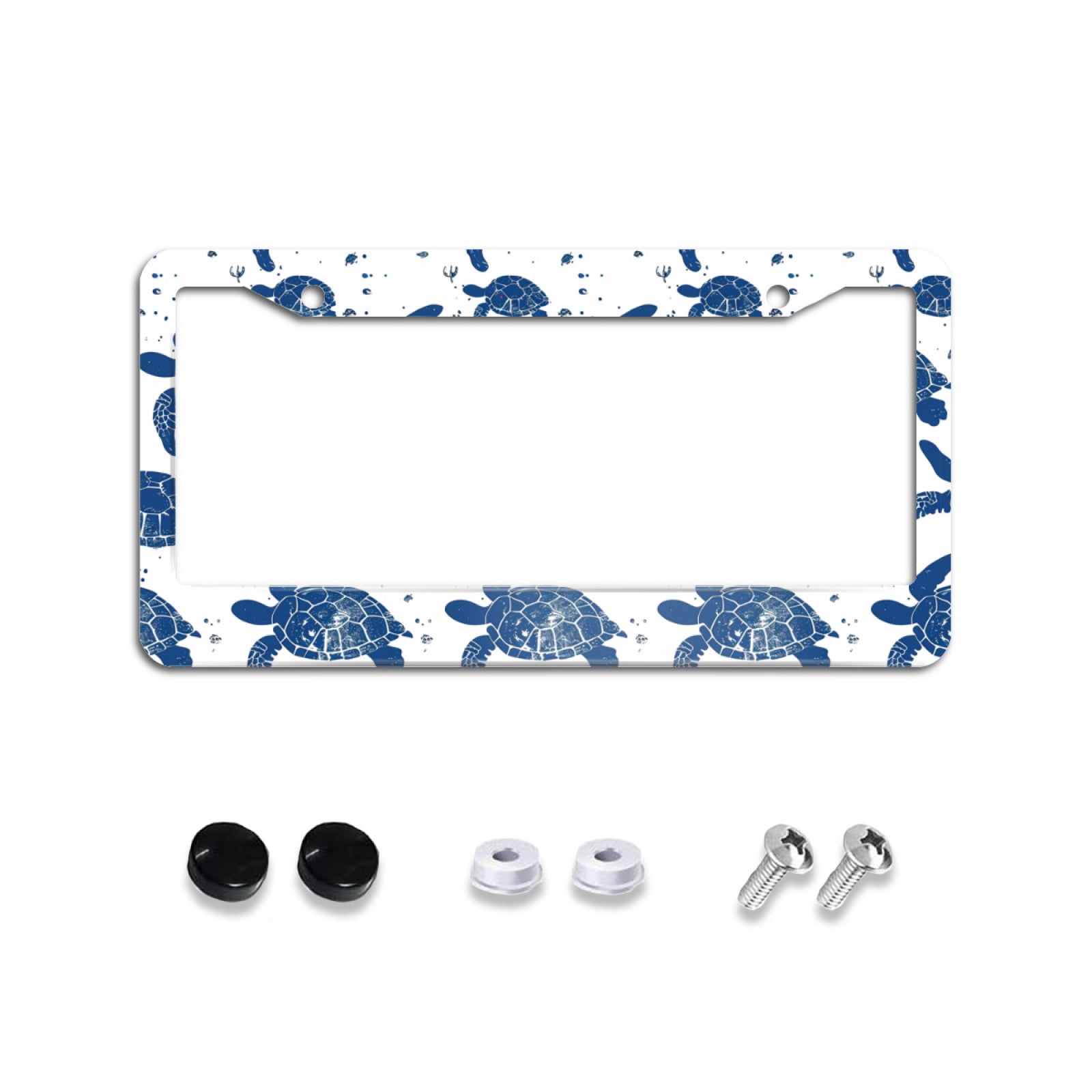 Blue Sea Turtles License Plate Frames for Women Men Car Plate Holder ...