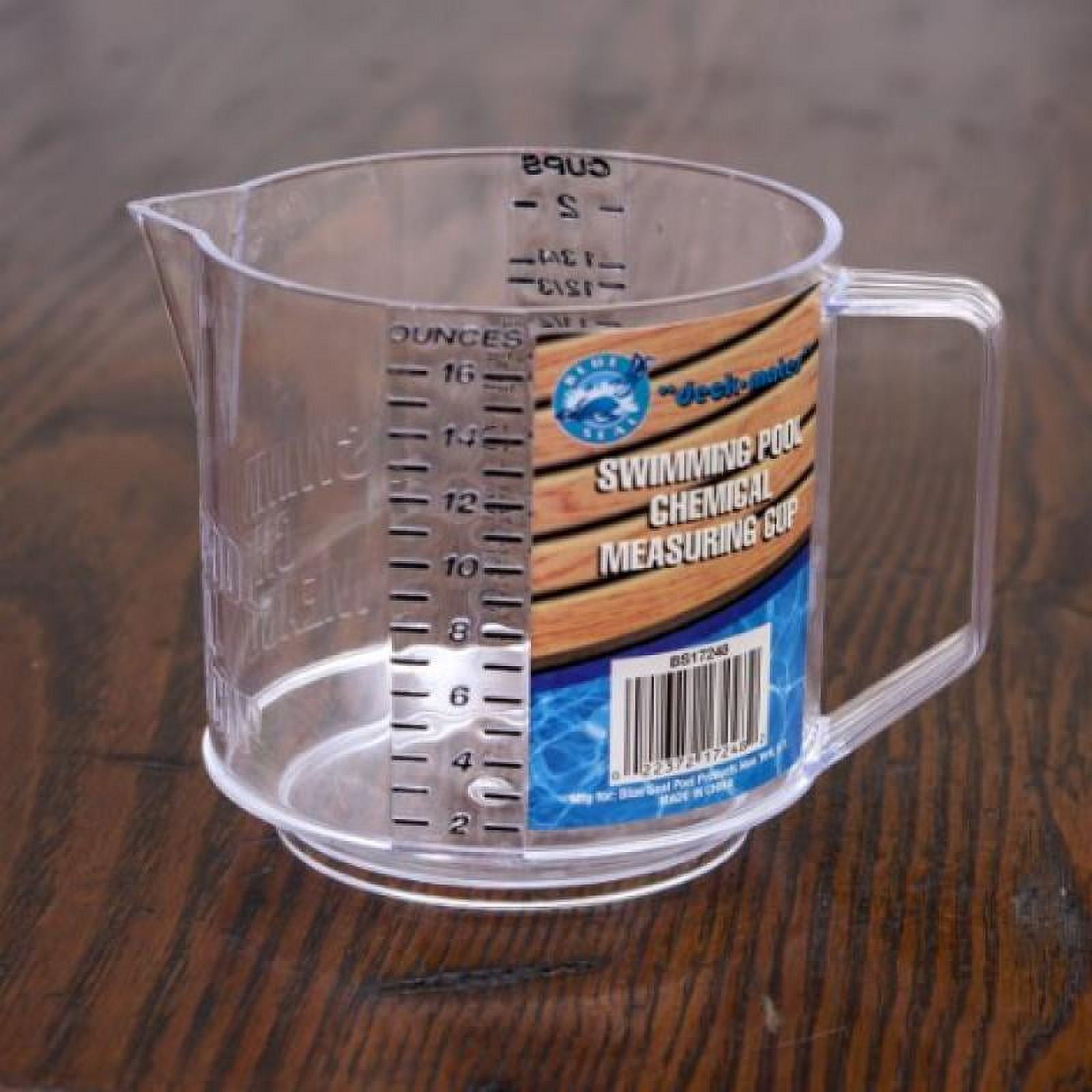 Blue Seal 2-Cup Transparent Plastic Measuring Cup, 16 Oz, Chemical ...