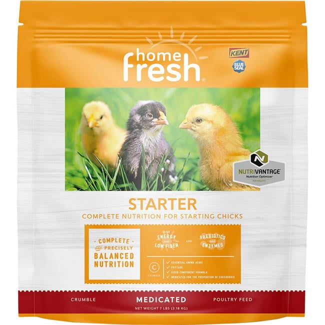 Blue Seal 3649 Home Fresh Starter AMP-Medicated Poultry Food - 7 lbs ...