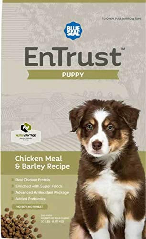 Blue Seal EnTrust Puppy Chicken Meal & Barley (40 Pounds) - Walmart.com
