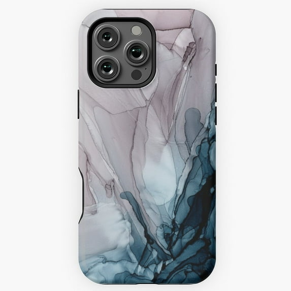 Blue Seas Mauve Sand Abstract Flow iPhone Case 17 through 11 Pro Max ...