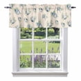 Blue Seashells Valances for Windows, Coastal Vintage Leaf Rustic ...