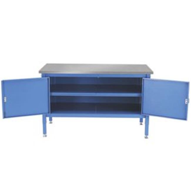 Blue Security Cabinet Bench - Stainless Square Edge - Walmart.com