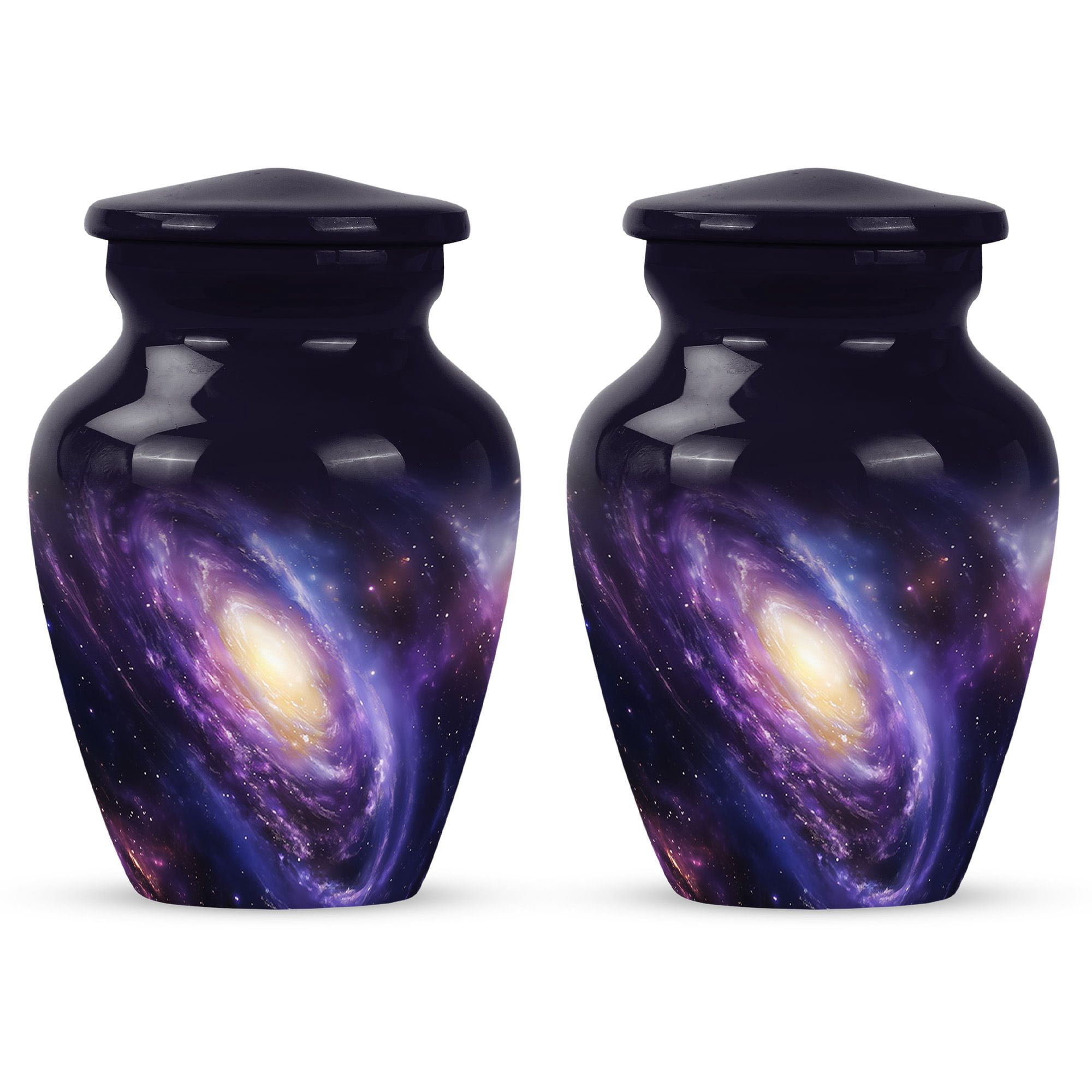 Blue Serenity Galaxy Small Urns For Human Ashes Adult Man - Funeral ...