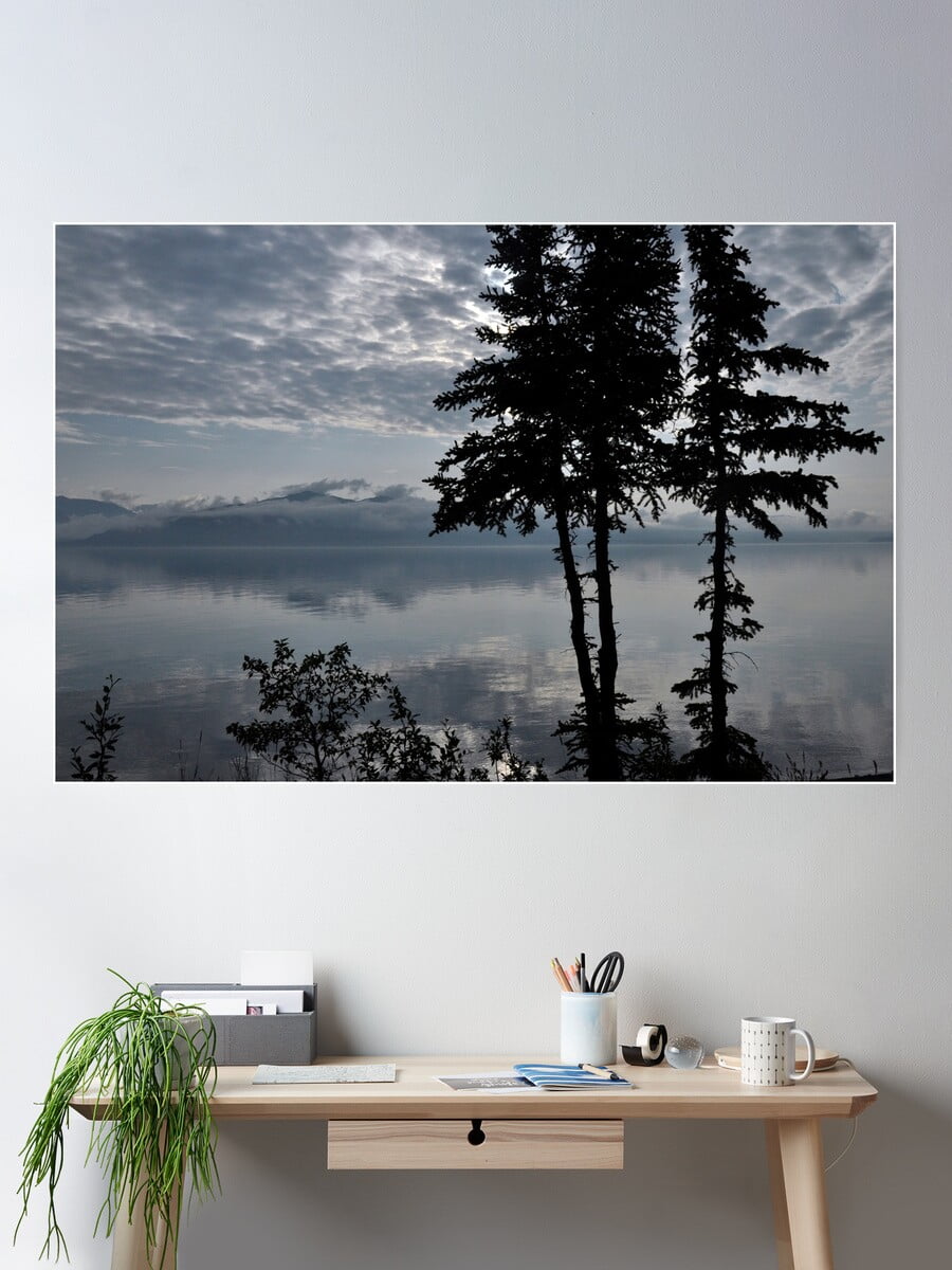 Blue Series - Kluane Lake 2 Poster Wall Art, Modern Wall Decor For ...